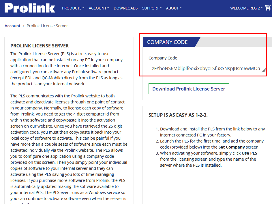 Prolink Software - Knowledge Base Article